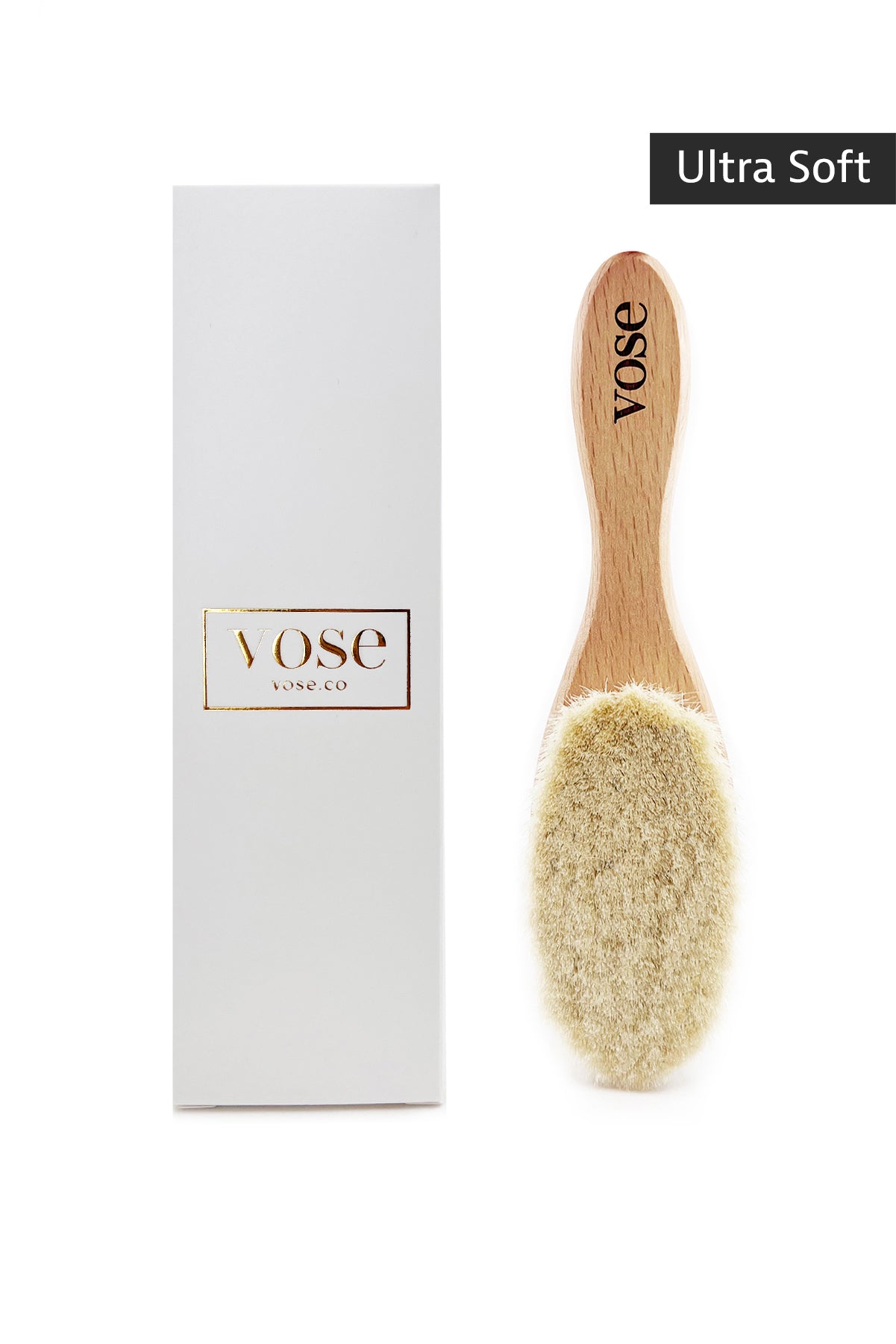 Vose Natural Baby Hair Brush(Keçi kılı Bebek Fırçası) Kılıflı – Mergenbox